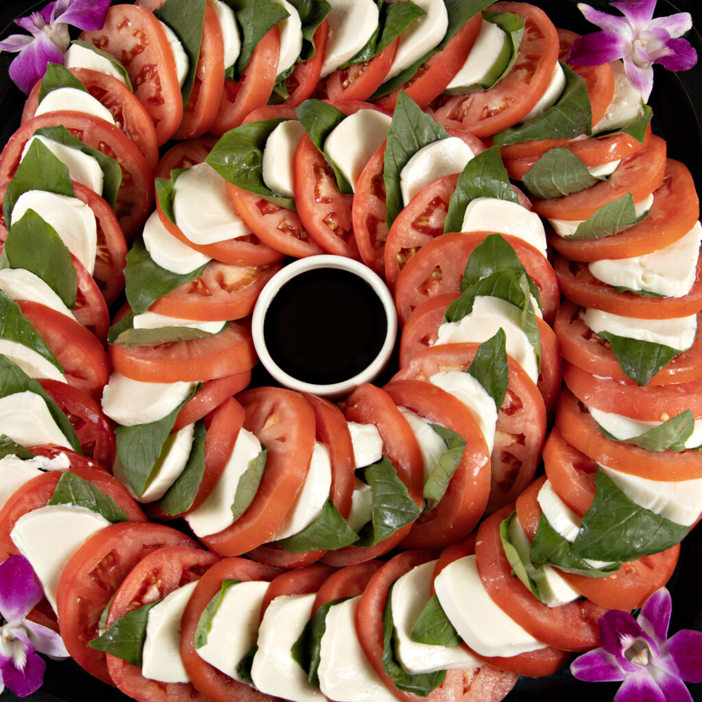Mozzarella Caprese Platter | DeRomo’s Gourmet Market & Restaurant ...